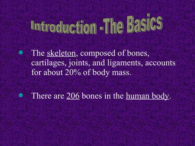 Skeletal system axil & appendicular skeleton powerpoint (chapter 6) | PPT