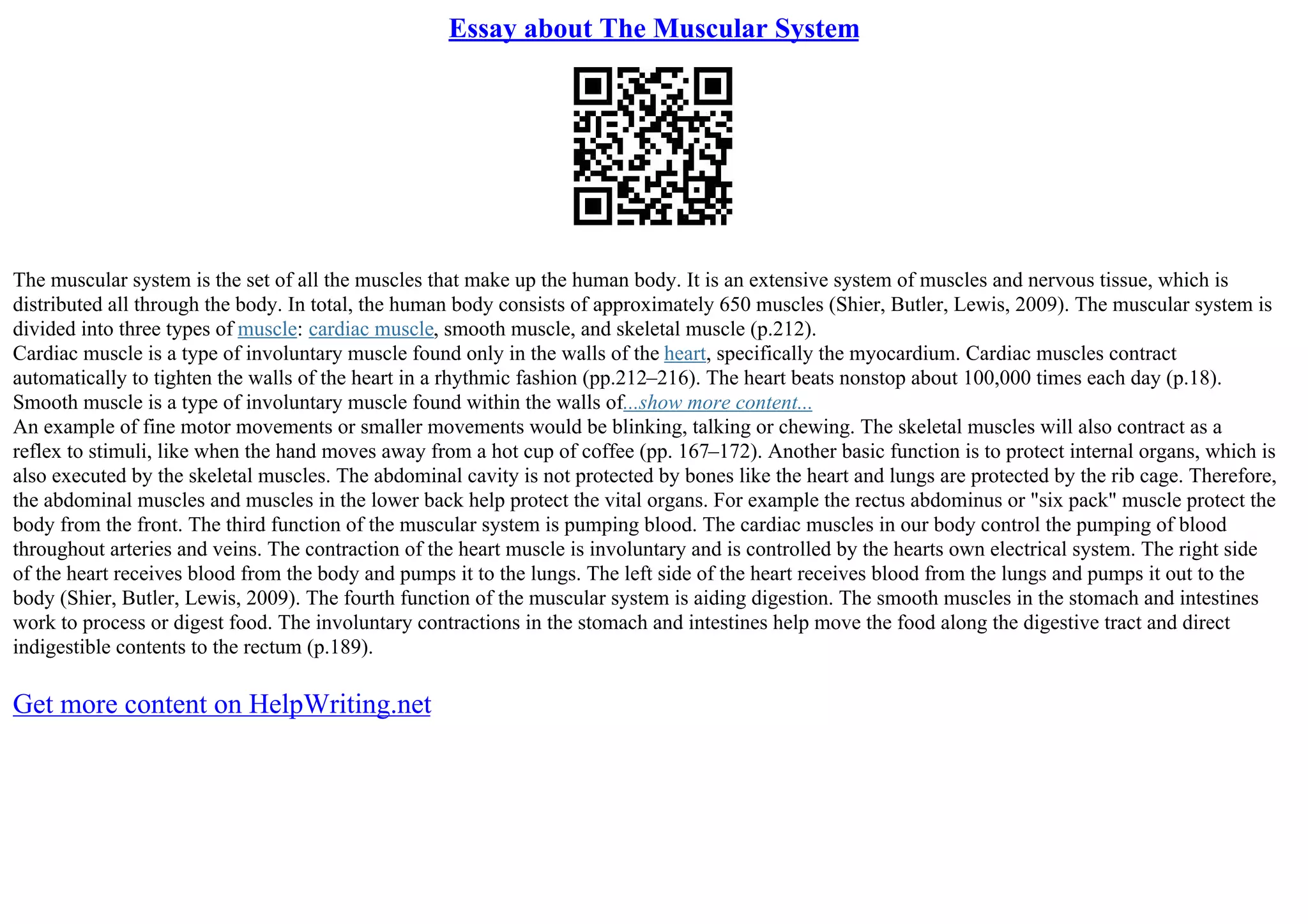 Skeletal System Essay | PDF