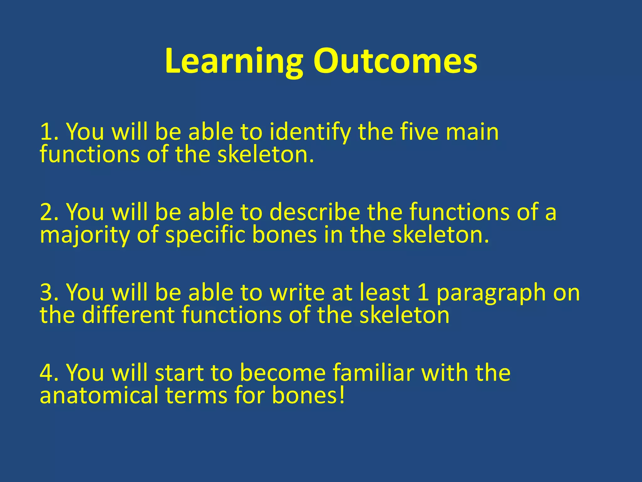 Skeletal system introduction | PPT