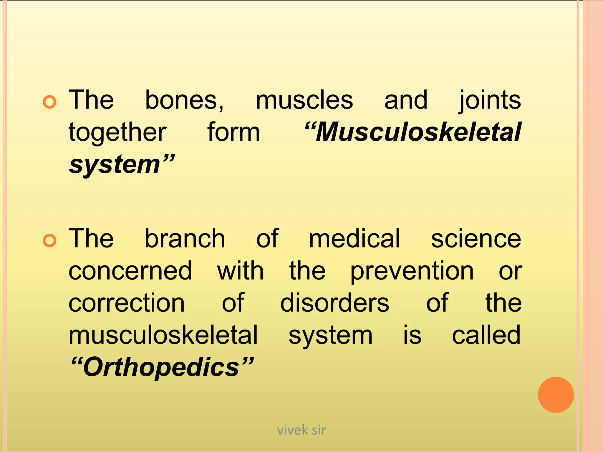 introduction to anatomy and physiology of skeletal system sem 1 B.sc ...