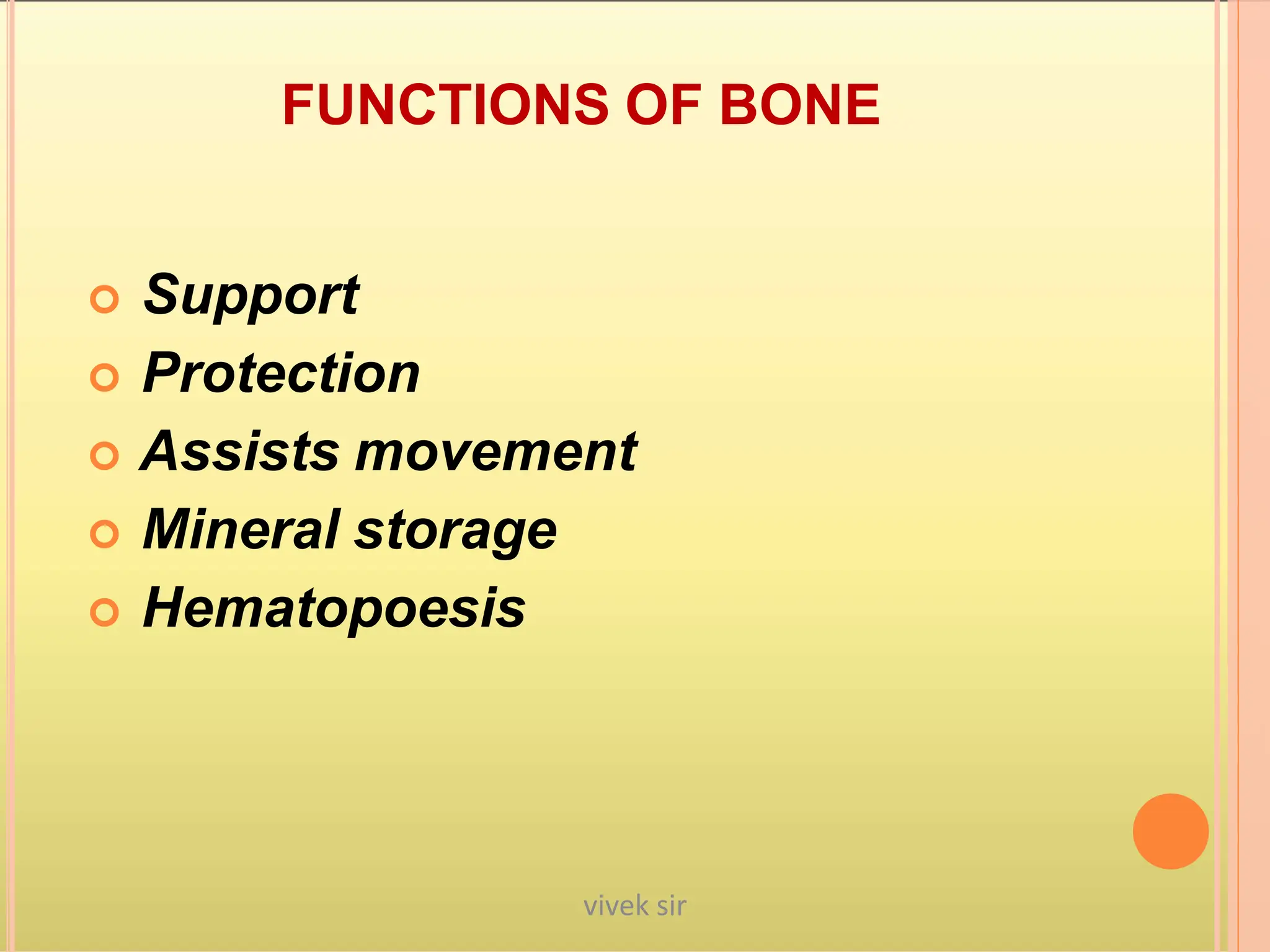 introduction to anatomy and physiology of skeletal system sem 1 B.sc ...