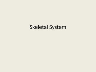 Skeletal System Presentation By Ppk Pptx
