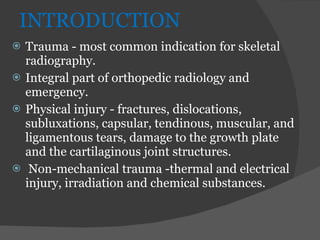 Skeletal Trauma And Healing Its Radiological Aspects | PPT