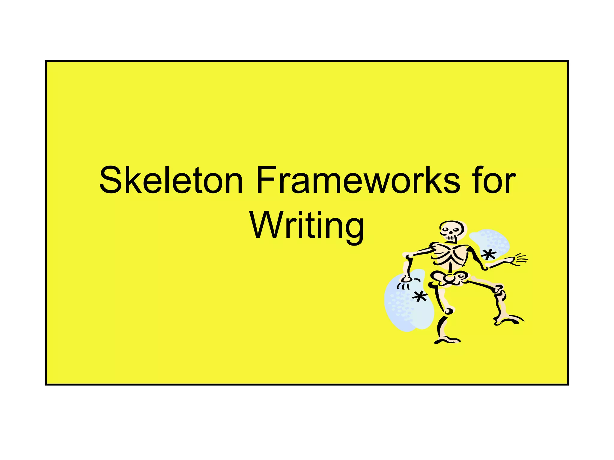 Skeleton Frameworks for geography | PPT