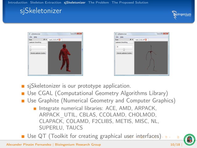 Skeleton extraction 2011 | PPT