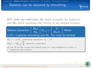 Skeleton extraction 2011 | PPT