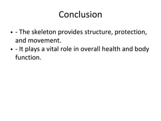 skeleton structure and. functions | PDF