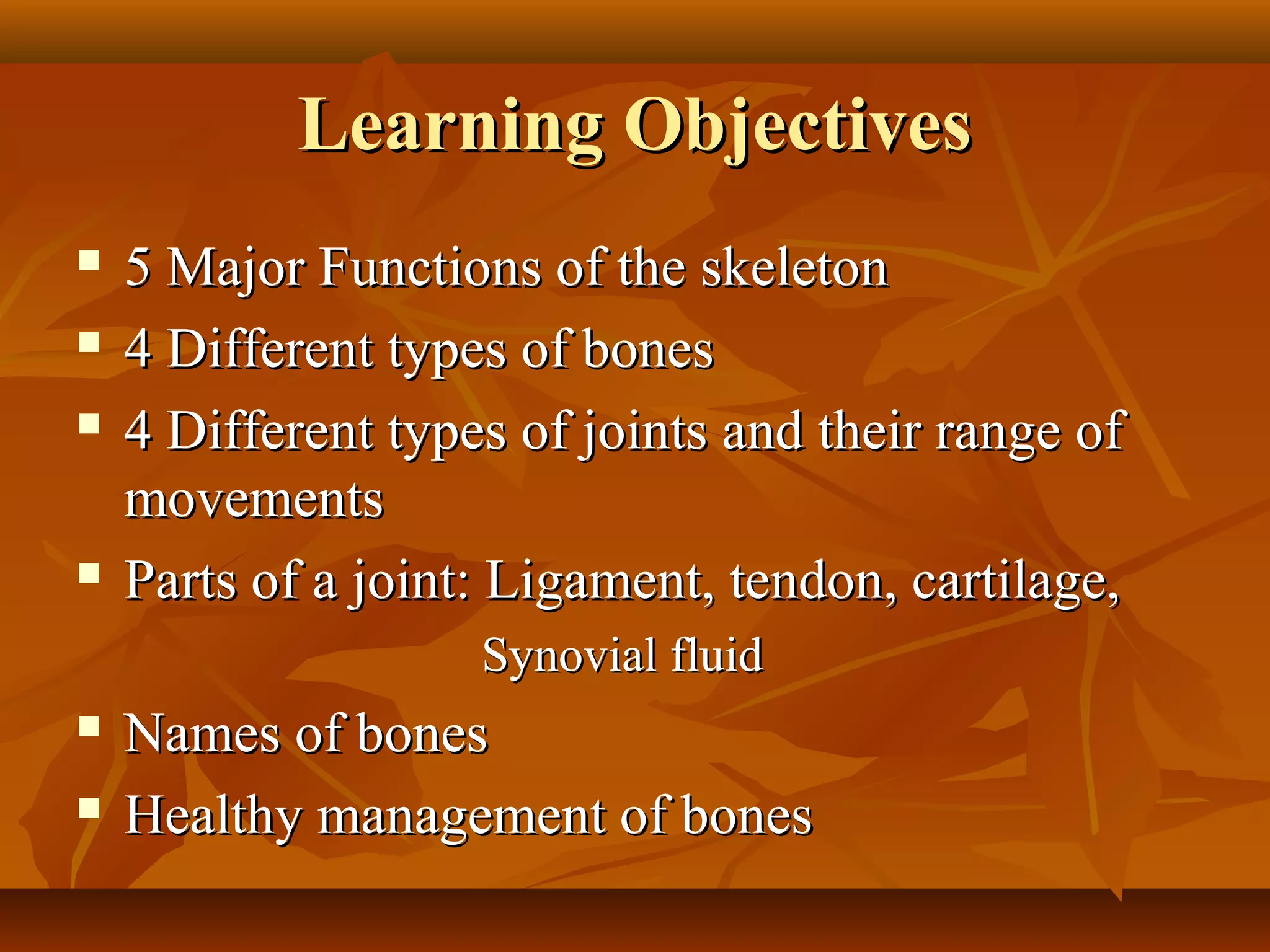 Skeleton system | PPT