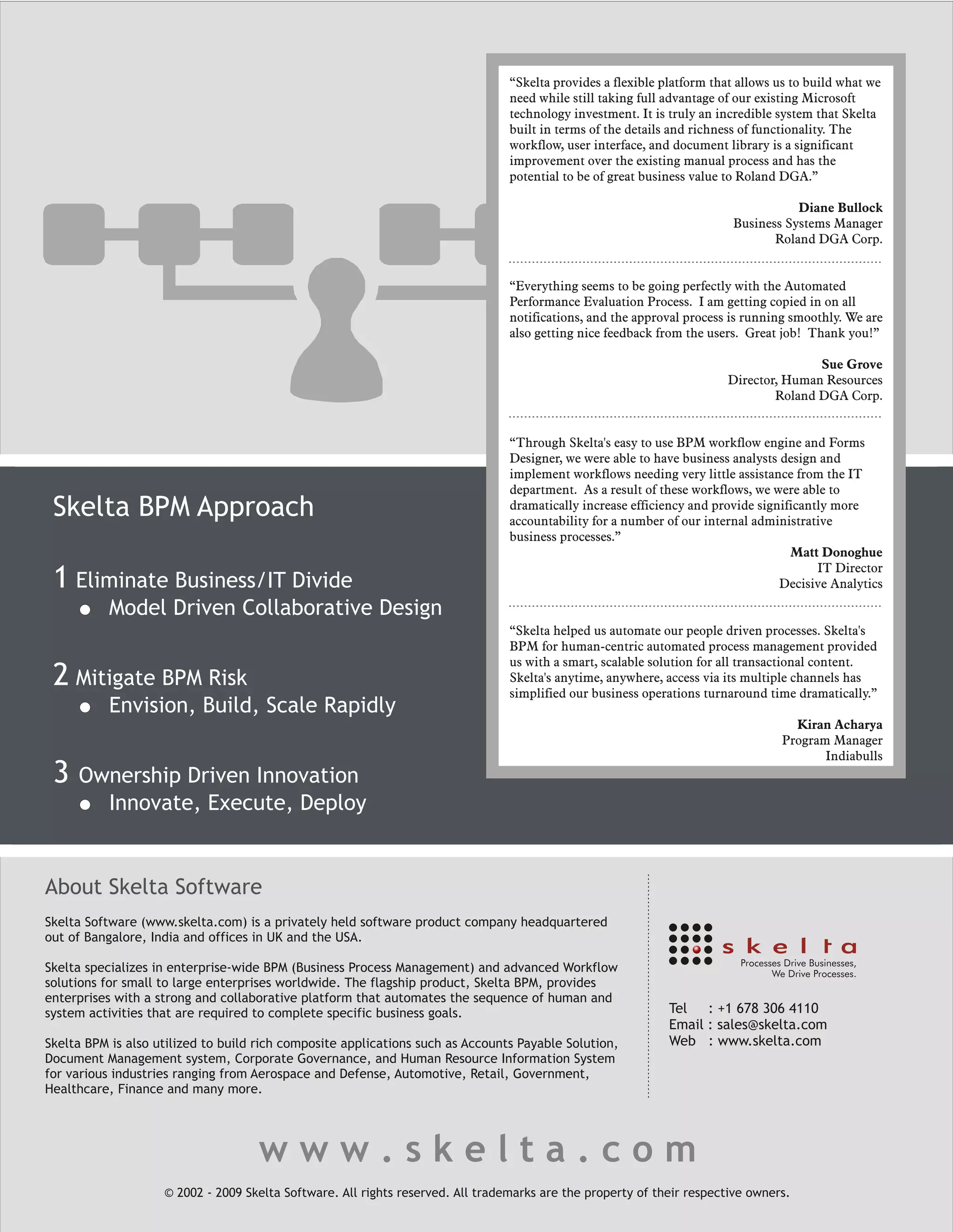Skelta Corporate Brochure | PDF