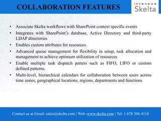 Skelta bpm extends bpm and advanced workflow capabilities to microsoft sharepoint | PPT