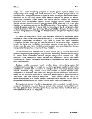 Skema Bm Kertas1 Set3 | PDF