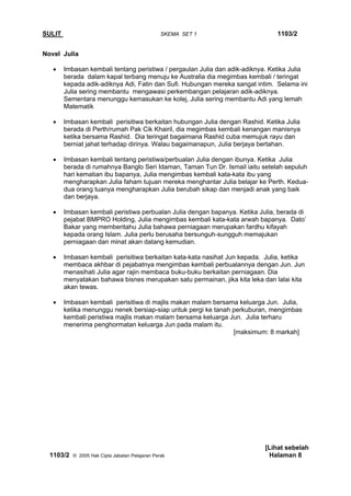 Skema Bm Kertas2 Set1 | PDF