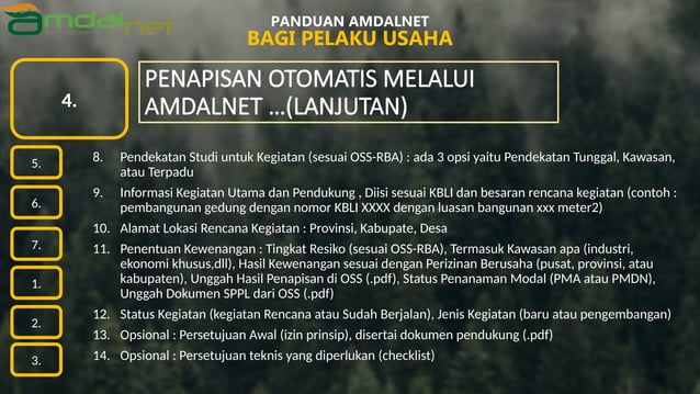 SKEMA AMDALNET-BAGI PELAKU USAHA - VERSI 1 | PPTX