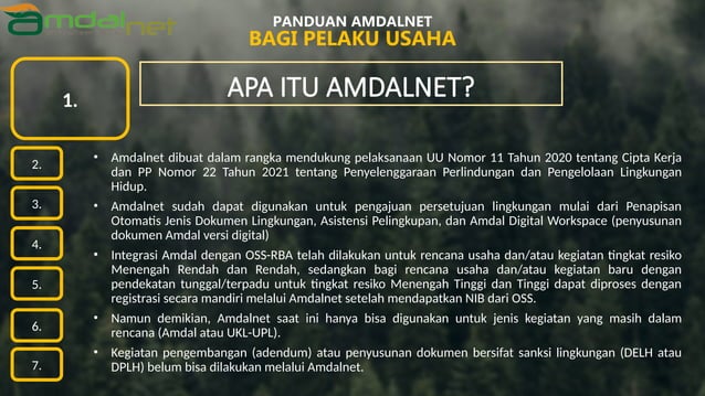 SKEMA AMDALNET-BAGI PELAKU USAHA - VERSI 1 | PPTX
