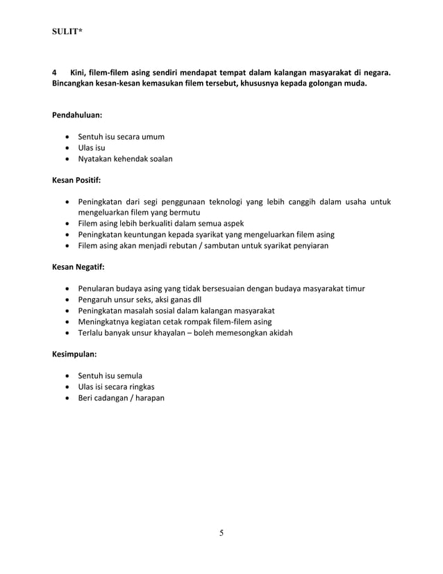 Skema bm 2 percubaan stpm 2012 | PDF