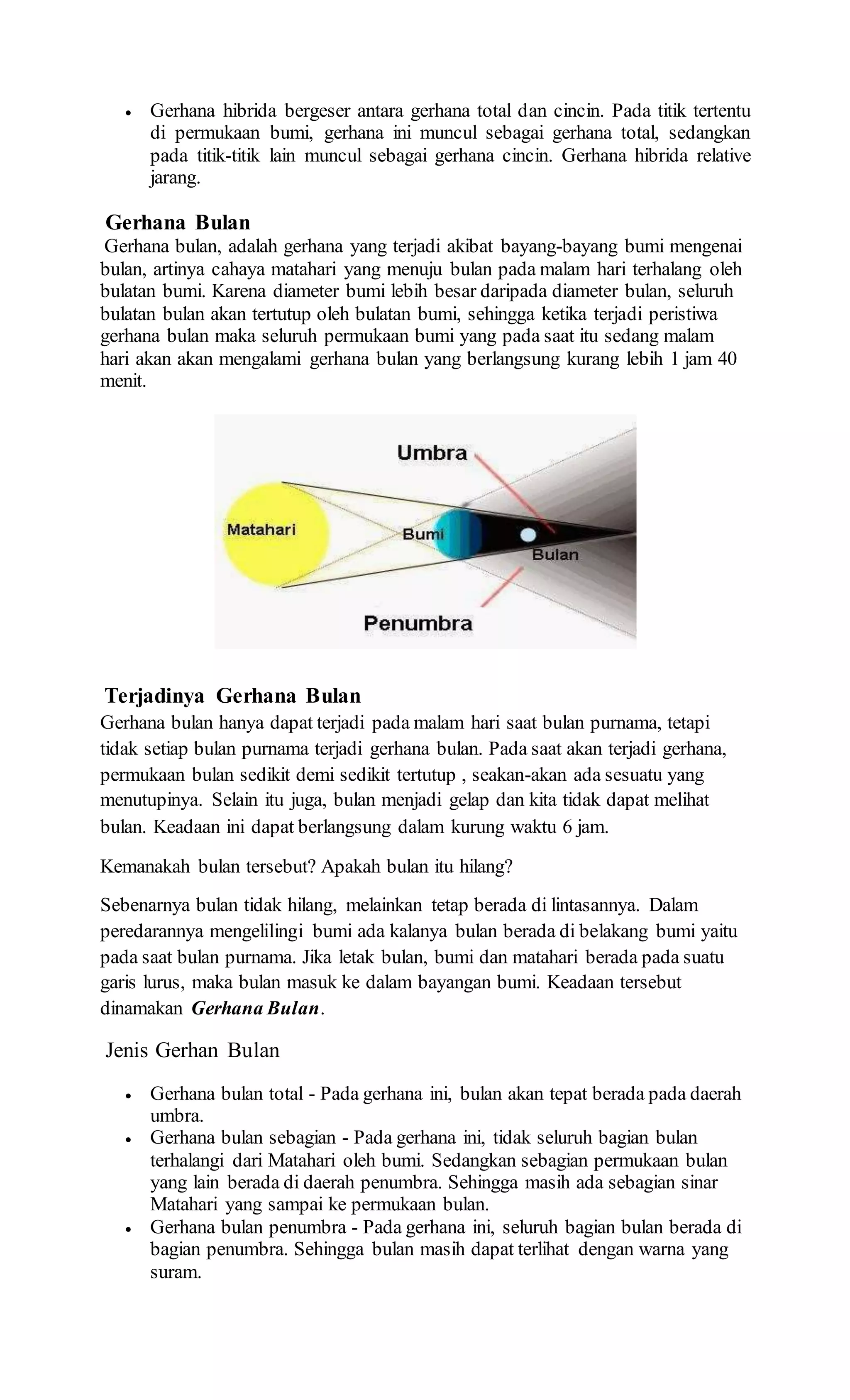 Skema gerhana matahari dan gerhana bulan | DOCX