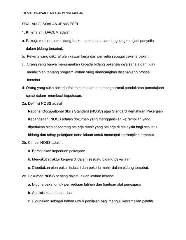 Skema jawapan | DOCX