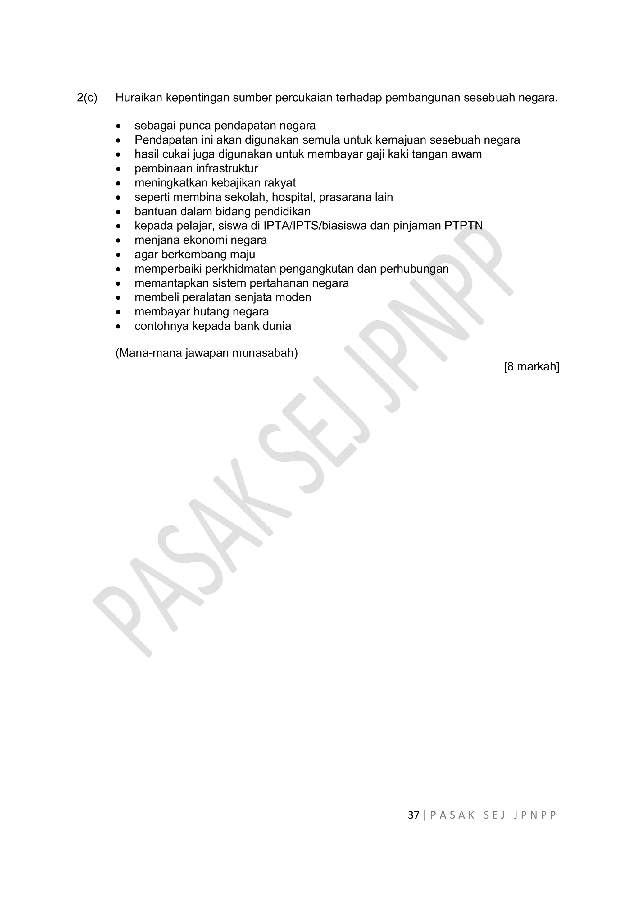 Skema Latihan Pasak Sejarah T4&T5 KBSM | PDF