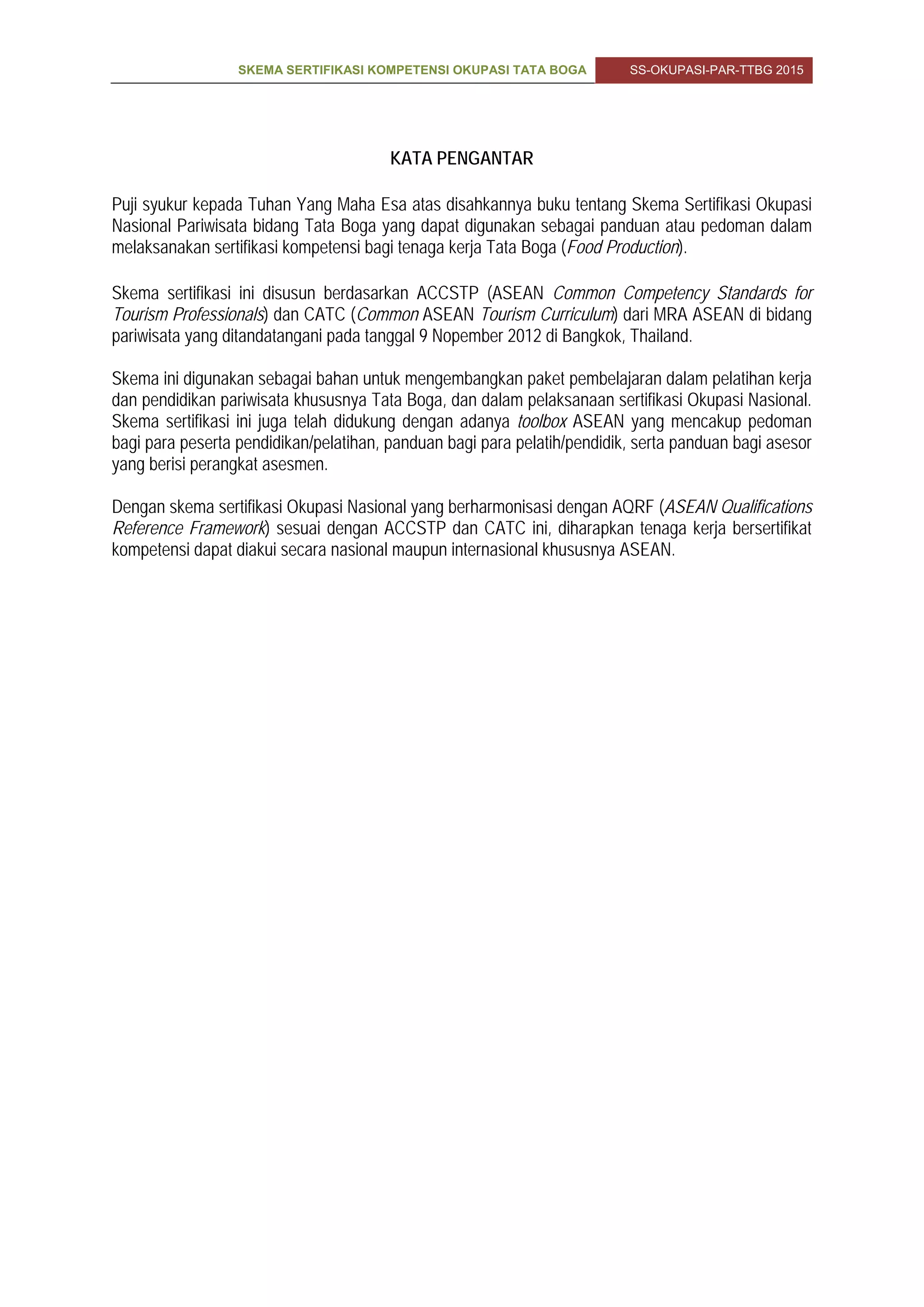 Skema okupasi food production 2015 | PDF