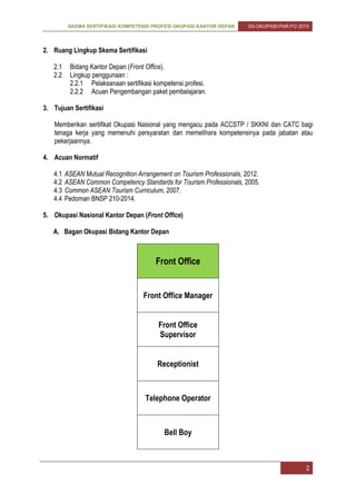 Skema okupasi front office 2015 | PDF