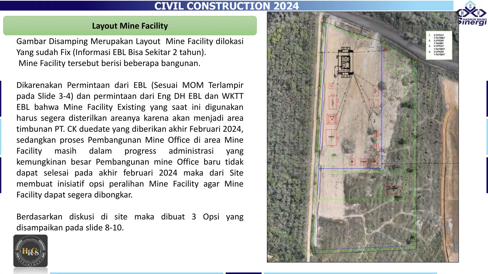 Skema Percepatan Pembongkaran Area Mine Facility dan lokasi fasilitas temporarynya[R1].pptx