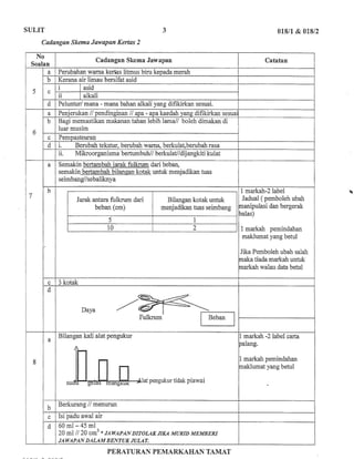 TRIAL UPSR MELAKA 2017 - SKEMA SAINS KERTAS 1 & KERTAS 2 | PDF