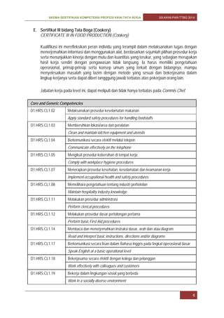 Skema sertifikasi kkni food production 2014 | PDF