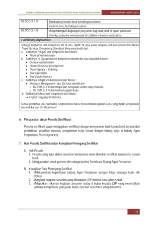 Skema sertifikasi kkni travel agencies 2014 | PDF