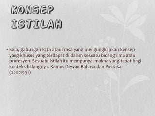 Skema tatacara pembentukan istilah dlm bm | PPTX