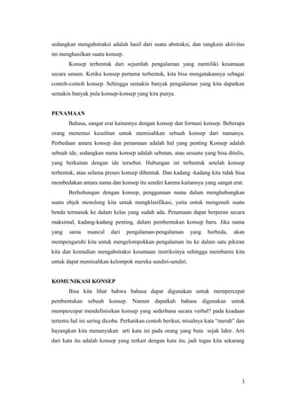 Skemp bab ii formasi konsep matematika | PDF