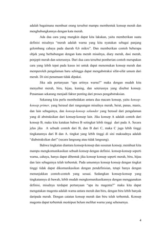 Skemp bab ii formasi konsep matematika | DOC