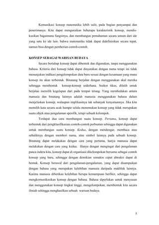 Skemp bab ii formasi konsep matematika | DOC