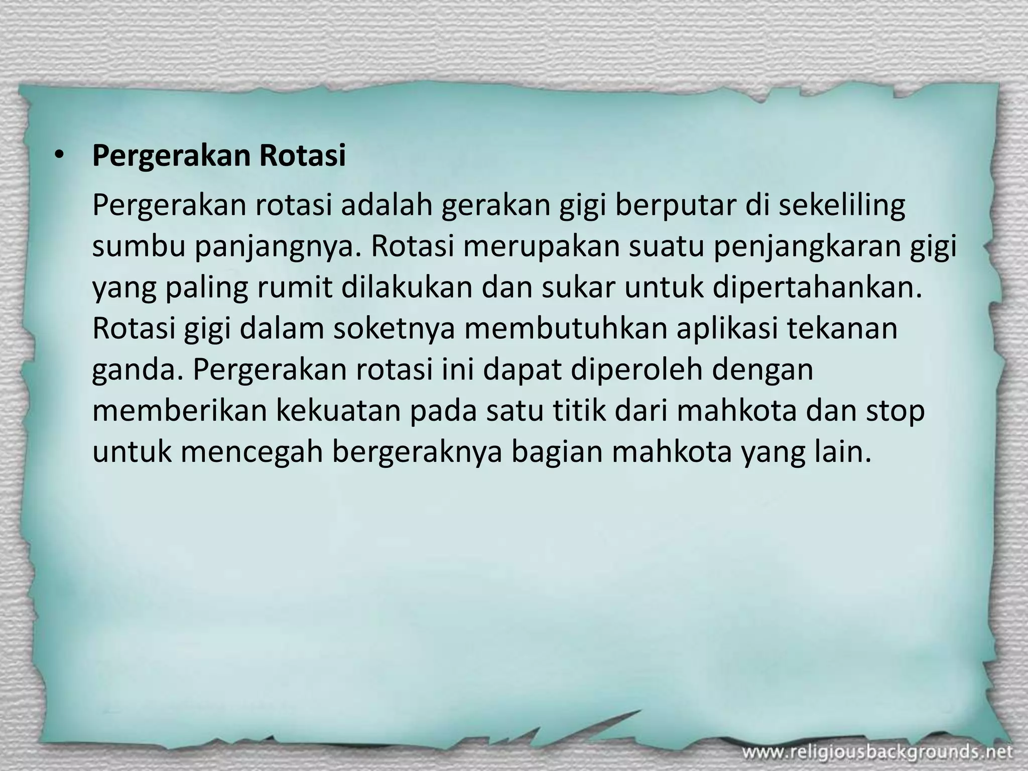 biomekanika pergerakan gigi | PPTX