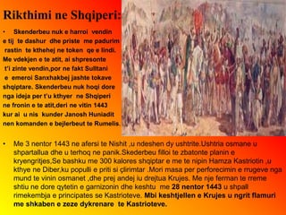 Skenderbeu & Rilindja kombetare | PPTX
