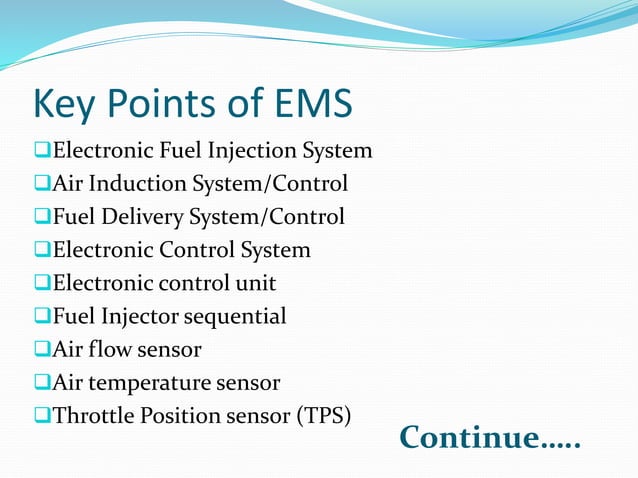 Engine Management System | PPTX
