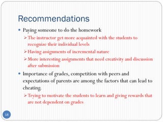 Investigating Students’ Attitude towards Cheating and Plagiarism | PDF