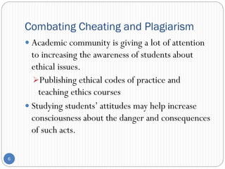Investigating Students’ Attitude towards Cheating and Plagiarism | PDF
