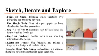 Sketch, Iterate and Explore, Nondigital Methods. | PPT