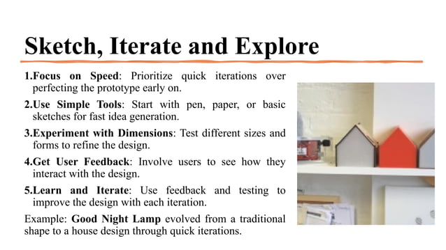Sketch, Iterate and Explore, Nondigital Methods. | PPT