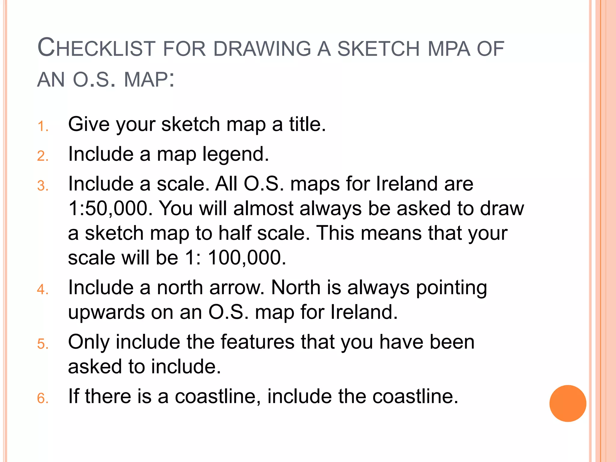 Drawing Sketch Maps of O.S. Maps and Aerial Photographs | PPTX