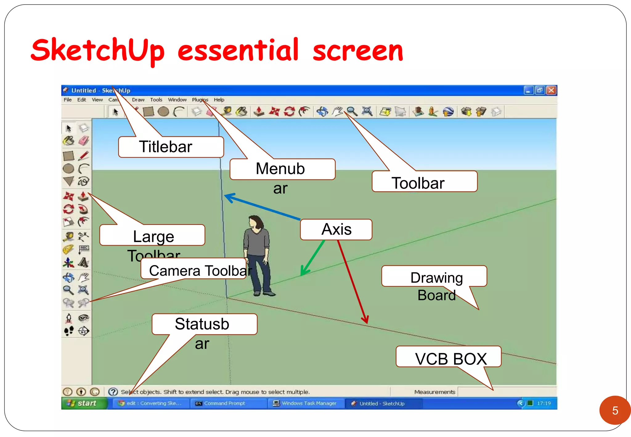 Sketchup basic course by Eng. Khalid A. Mter | PPTX