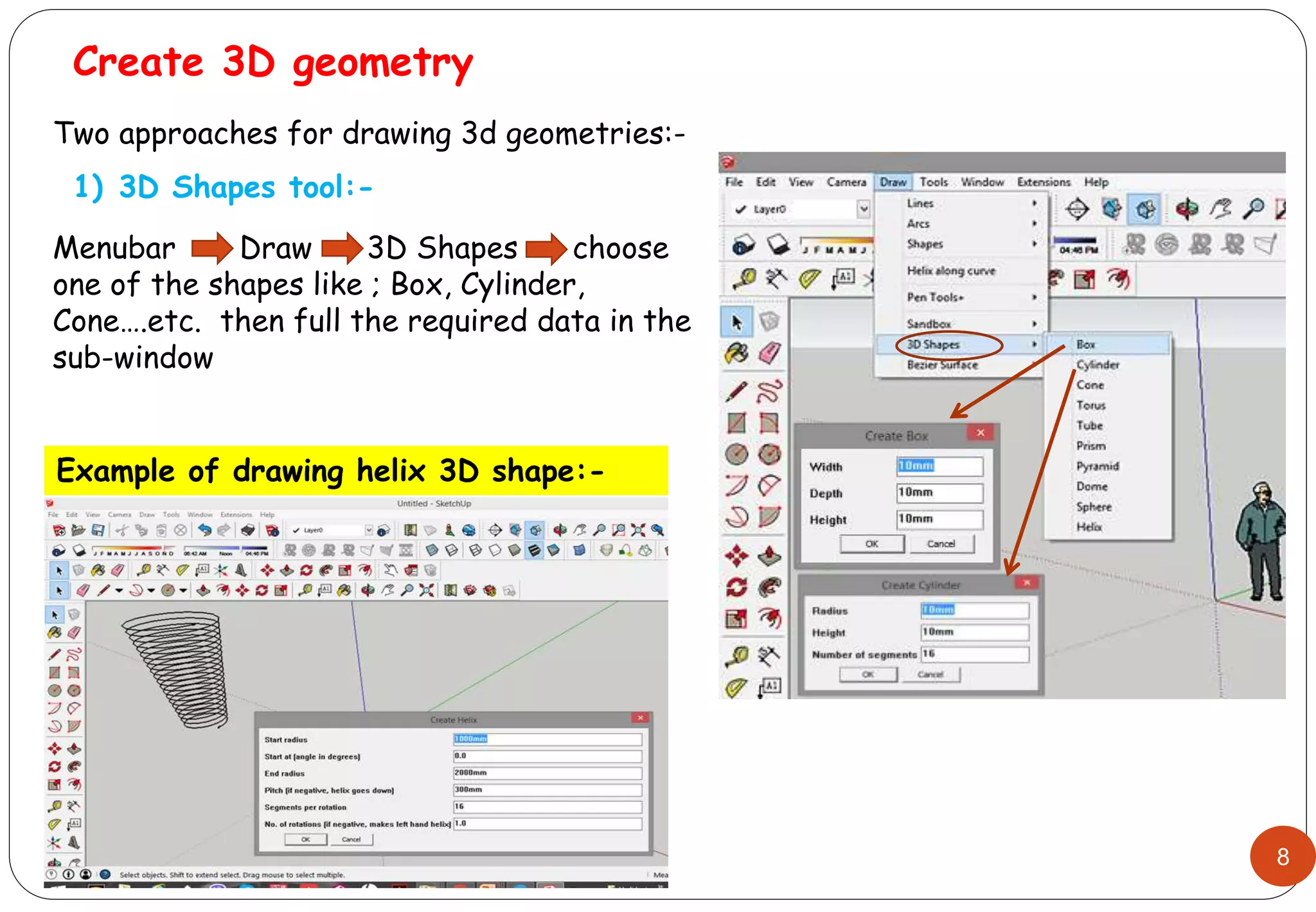 Sketchup basic course by Eng. Khalid A. Mter | PPTX