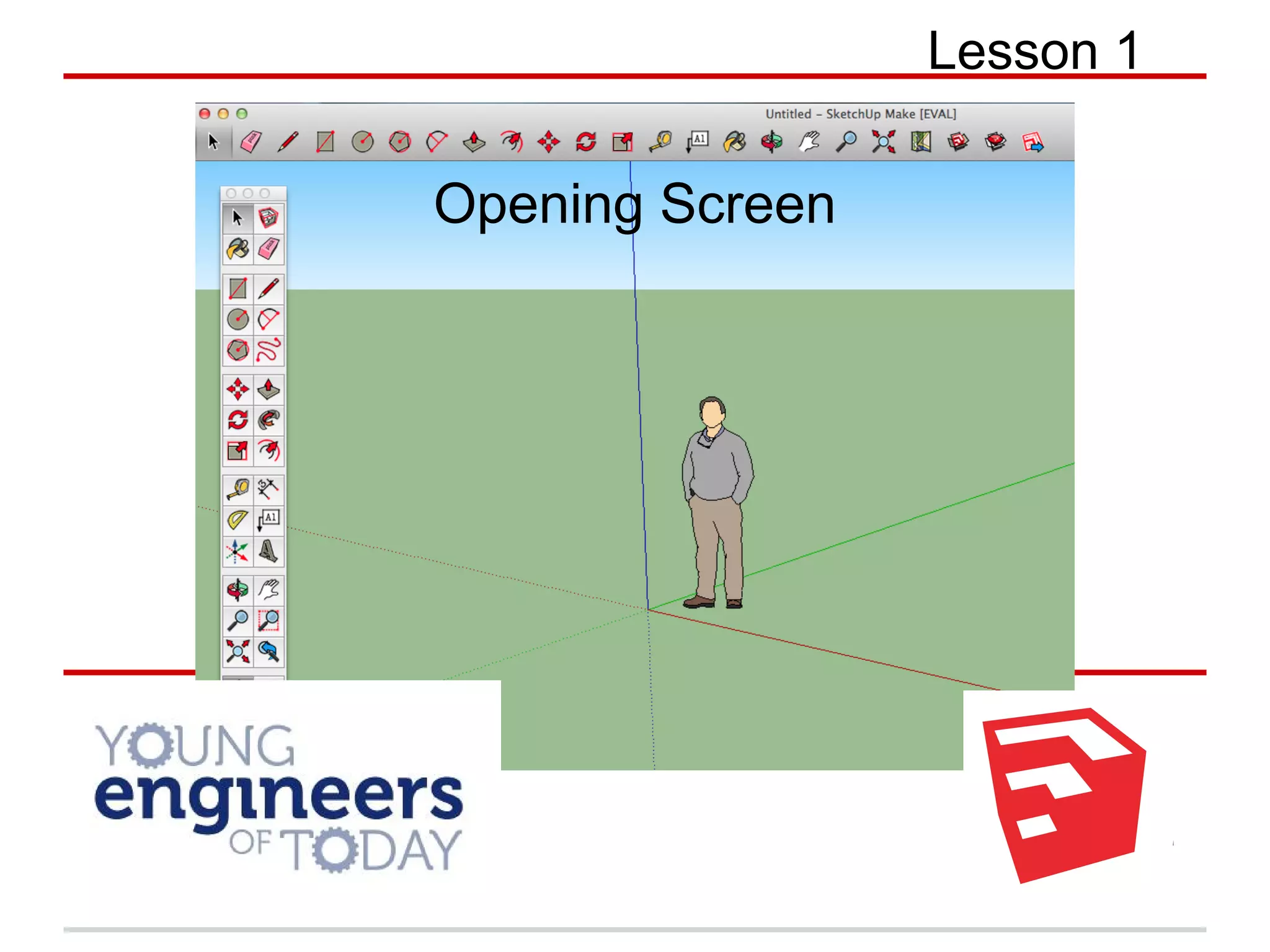 SketchUp Lesson 1 | PDF