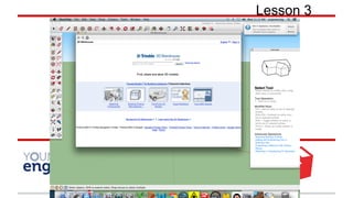 SketchUp Lesson 3 | PDF | 3-D Graphics | Computer Software and Applications