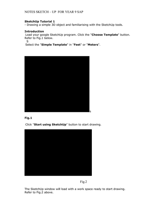 Sketchup Tutorial 1 Pdf 