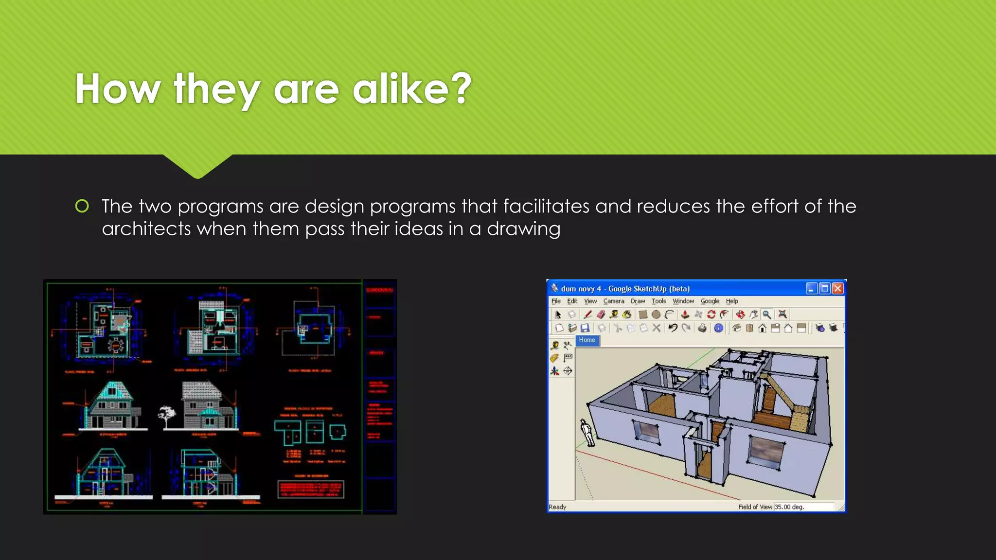 Sketchup vs autocad (1) | PPTX
