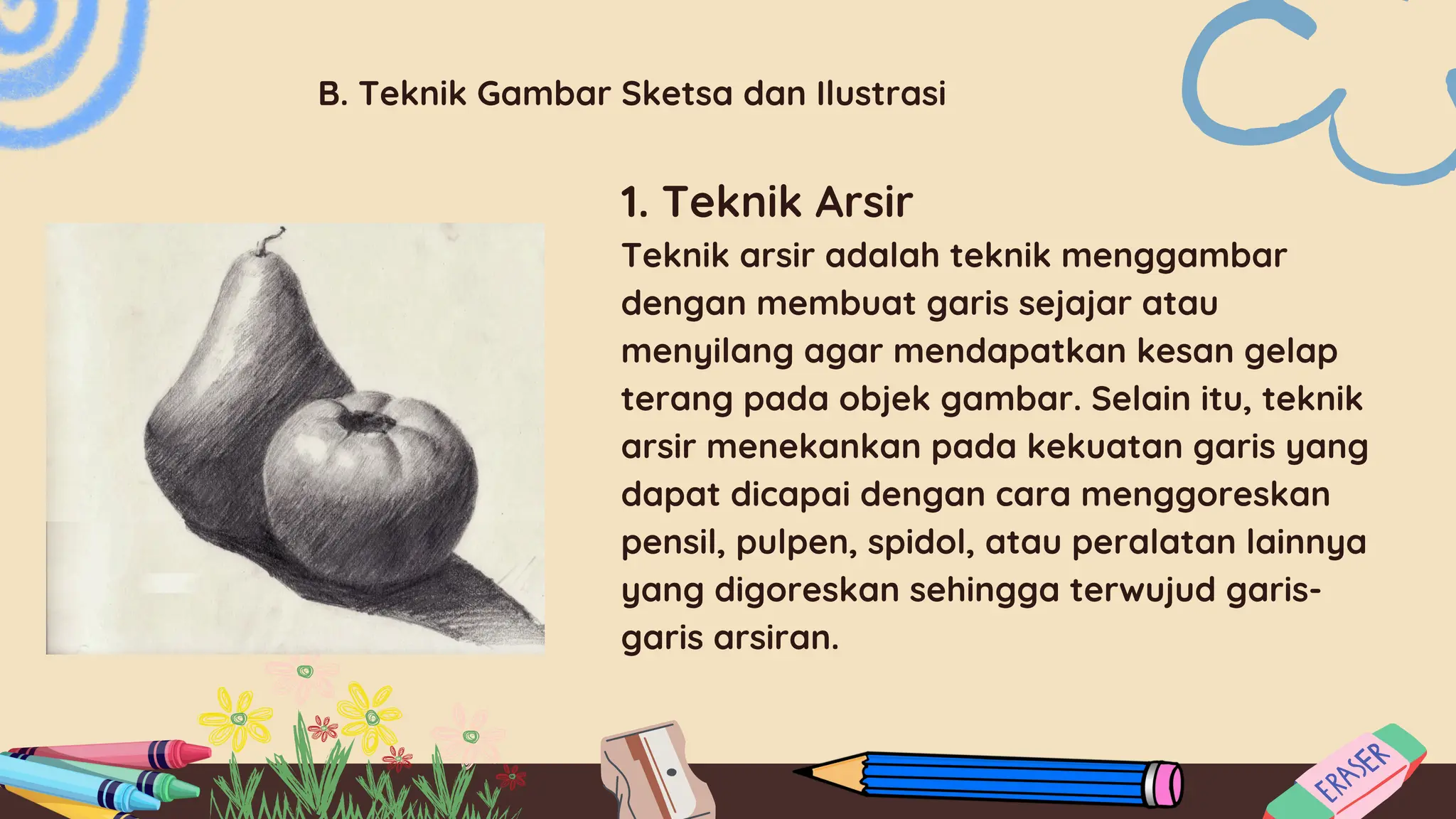 sketsa dan ilustrasi desain komunkasi visual | PPT