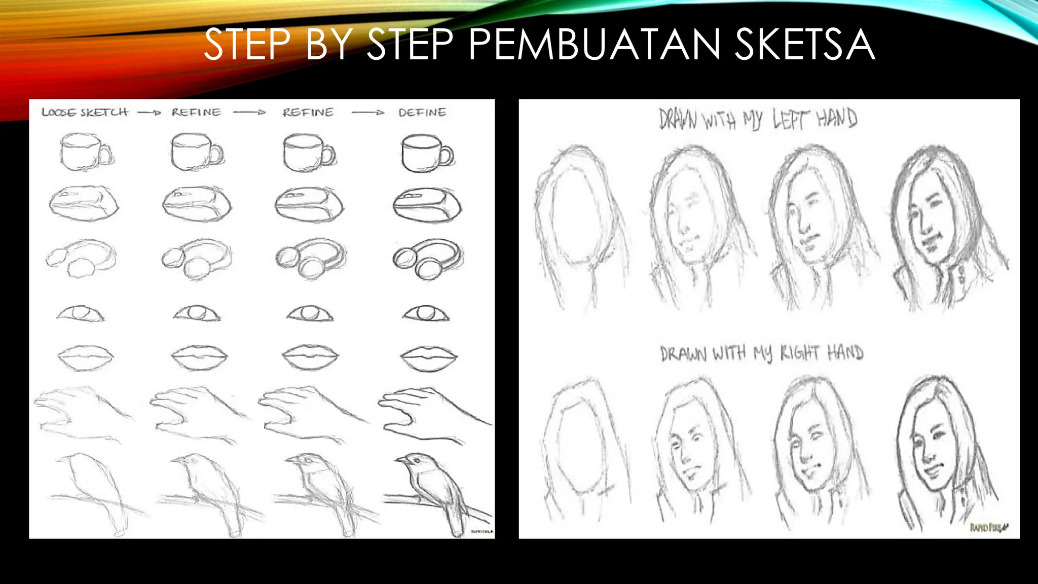 SKETSA & ILUSTRASI Power Point untuk SMK jurusan DKV | PPTX