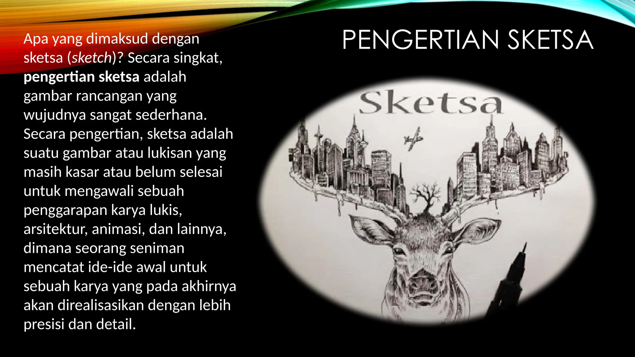 SKETSA & ILUSTRASI Power Point untuk SMK jurusan DKV | PPTX