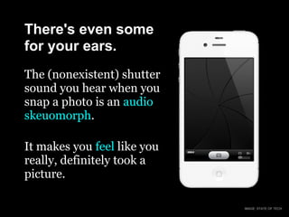 Skeuomorphs & Visual Metaphors in UI Design | PDF
